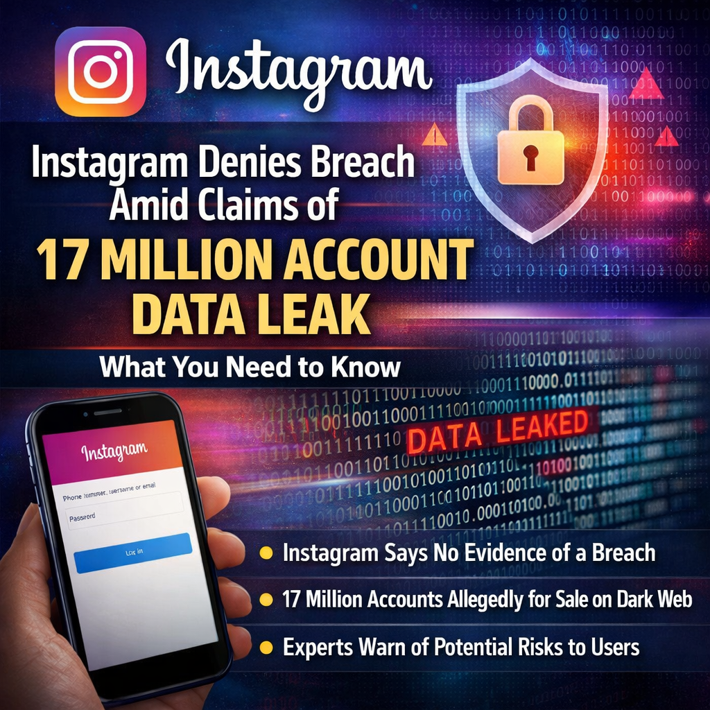 Instagram Data Leak: Meta Denies Breach Amid 17 Million Account